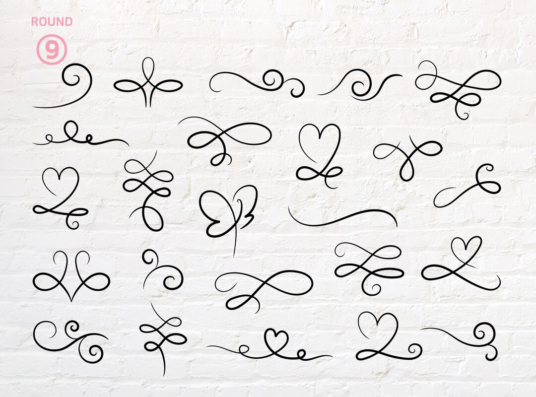 Swirl Line Svg, Png, Dxf, Eps, Pdf - Etsy