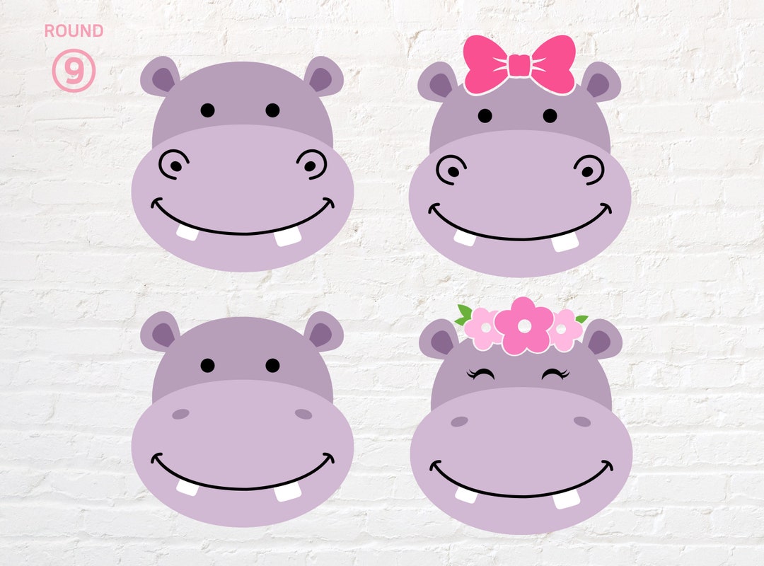 Hippo Svg, Png, Dxf, Eps, Pdf - Etsy