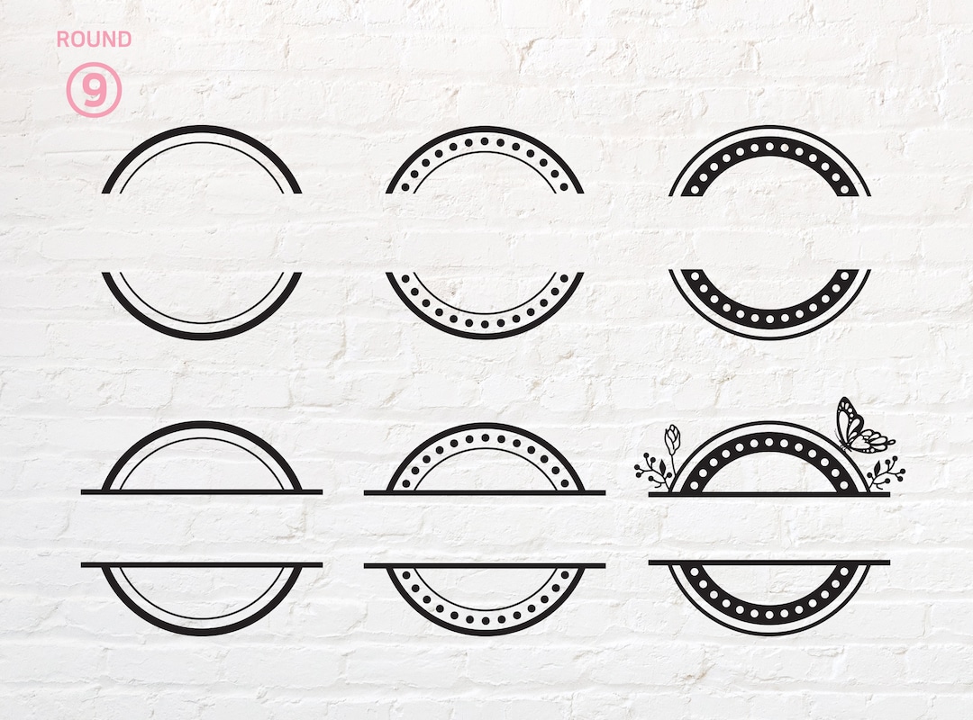Circle Frame Svg, Png, Dxf, Eps, Pdf - Etsy