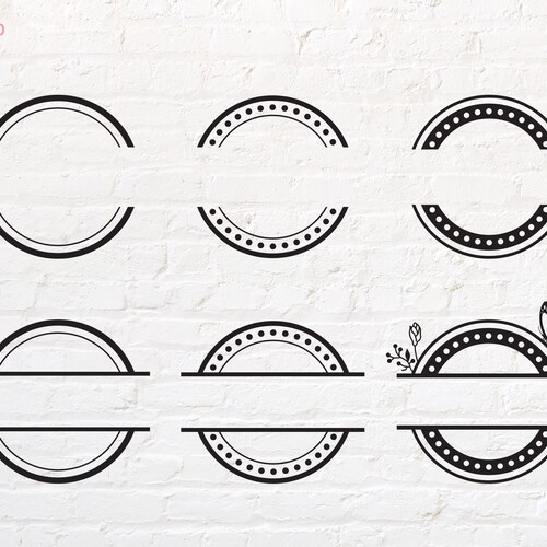 Circle Frame Svg Png Dxf Eps Pdf - Etsy