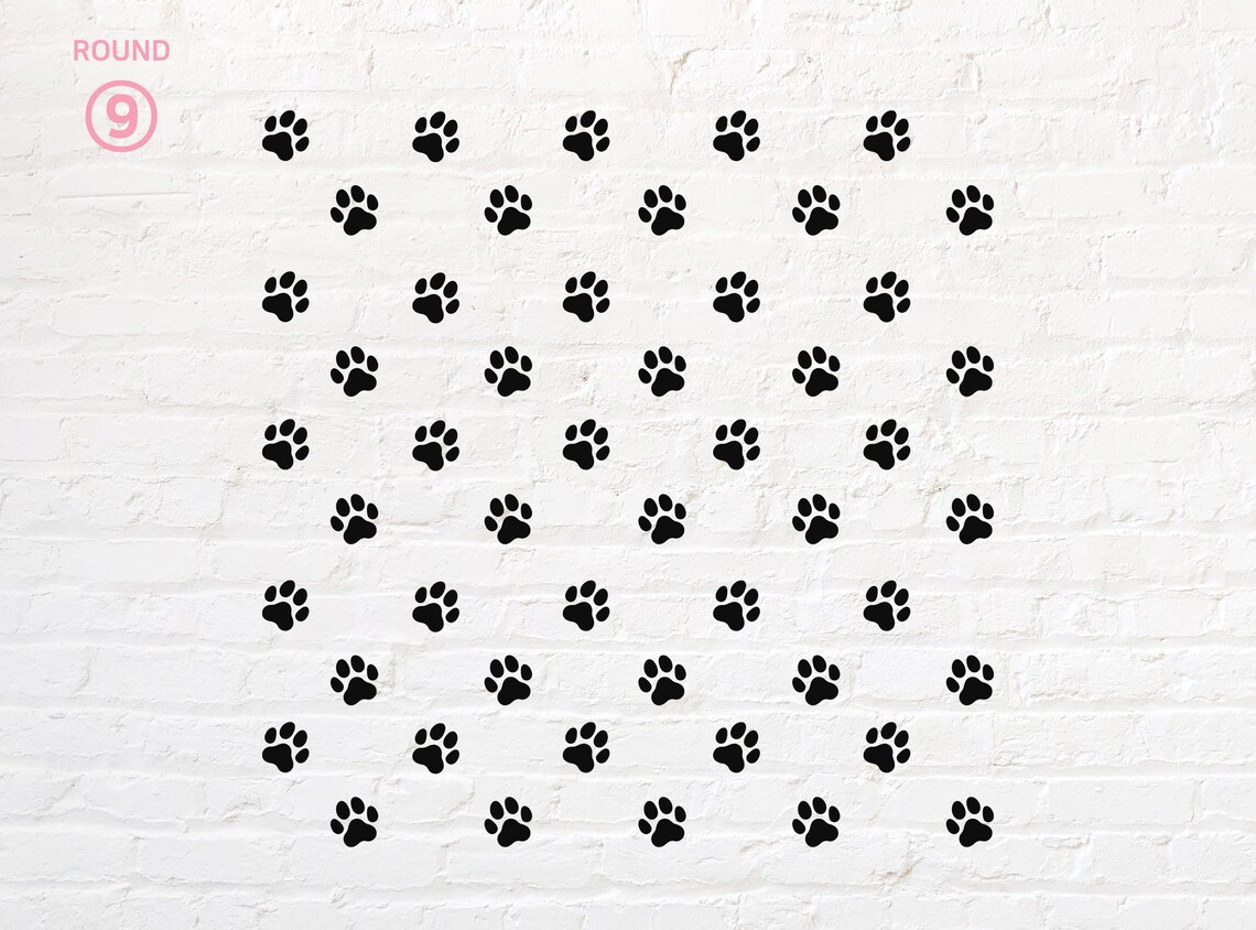 Paw Divider Svg, Dog Paw Pattern, Png, Dxf, Eps, Pdf - Etsy