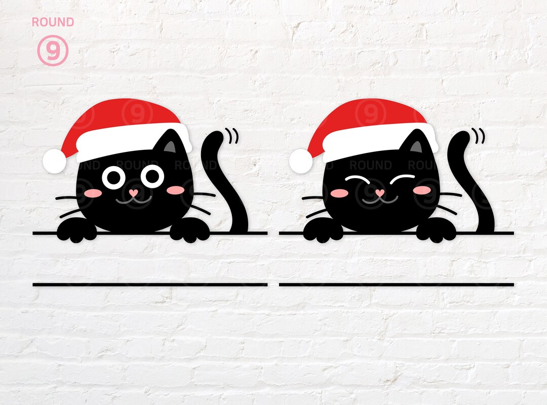 Christmas Cat Svg, Png, Dxf, Eps, Pdf - Etsy