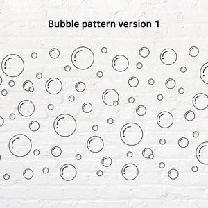 Bubble Svg, Bubble Pattern 2version Svg, Png, Dxf, Eps, Pdf - Etsy