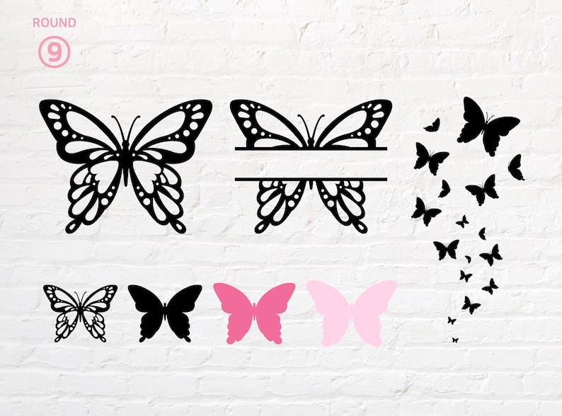Butterfly Svg Butterfly Layered Svg Png Dxf Eps Pdf | Etsy