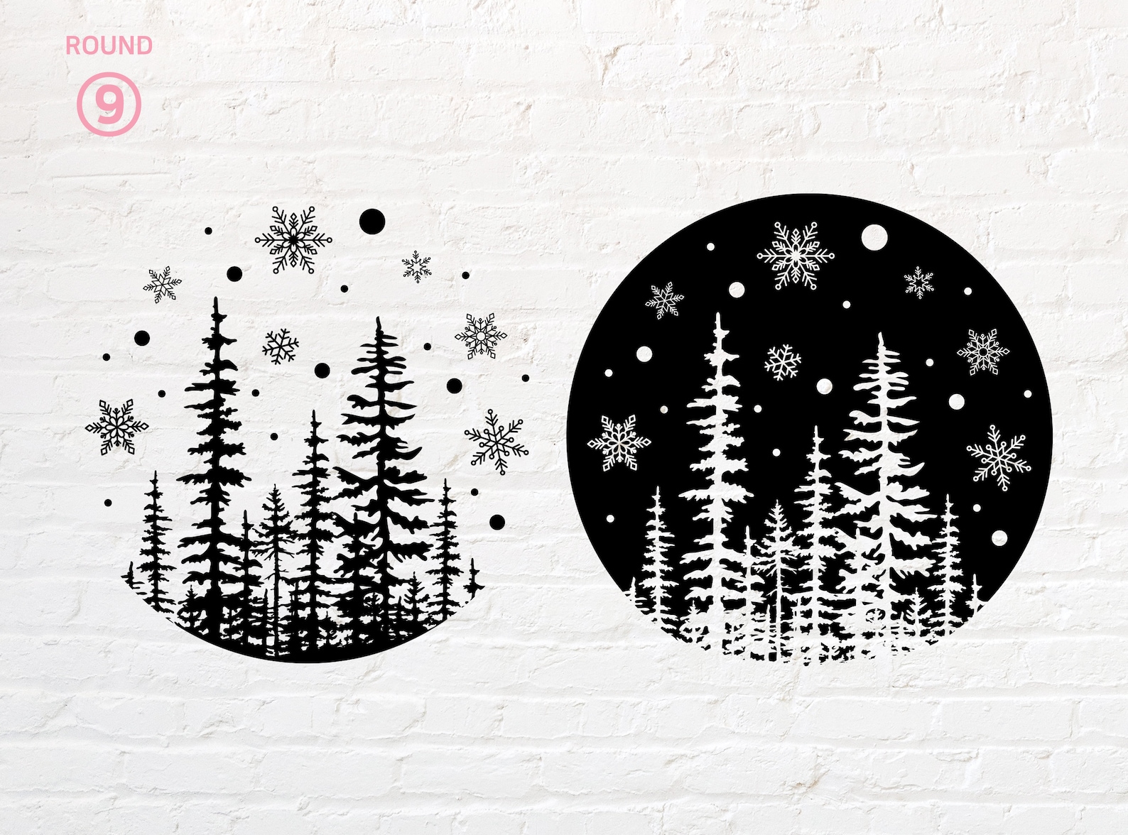 Snow Forest Svg, Png, Dxf, Eps, Pdf - Etsy