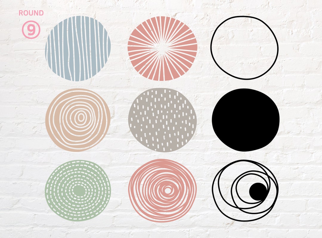 Art Wall Circle Svg, Png, Dxf, Eps, Pdf - Etsy