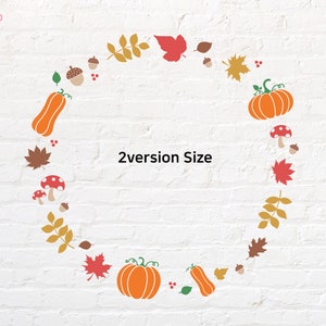 Fall Circle Svg, Autumn Circle Svg, Png, Dxf, Eps, Pdf - Etsy