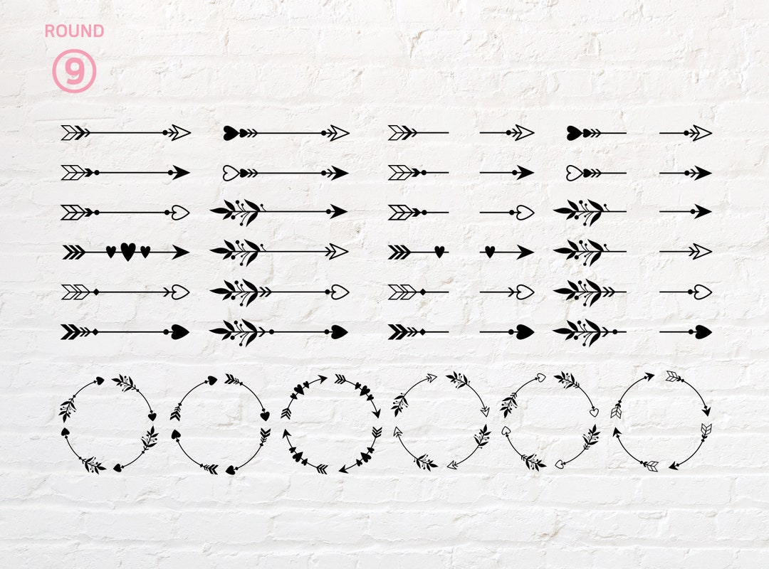 Arrow Svg, Arrow Split Svg, Arrow Circle Svg, Png, Dxf, Eps, Pdf - Etsy