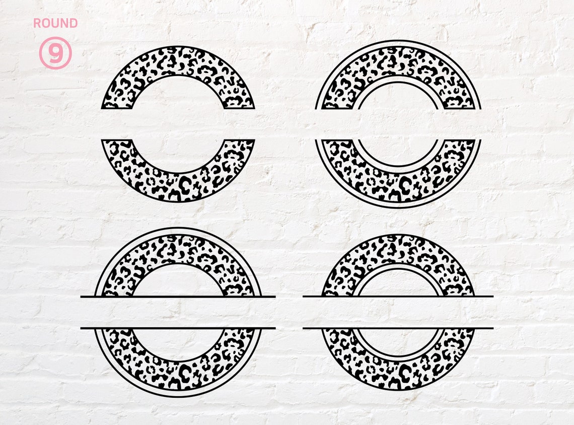 Leopard Print Circle Svg Png Dxf Eps Pdf | Etsy
