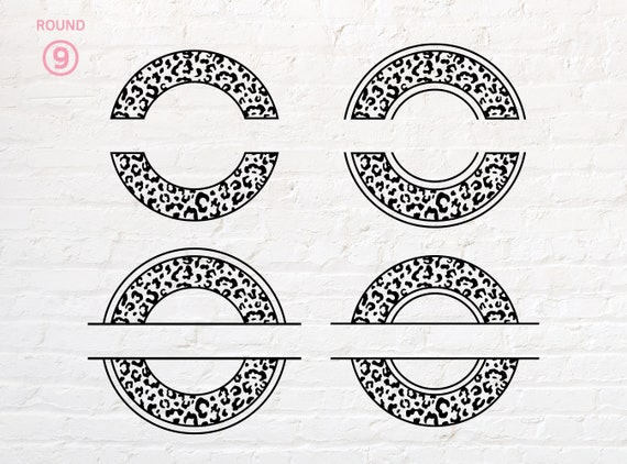Leopard Print Circle Svg Png Dxf Eps Pdf | Etsy