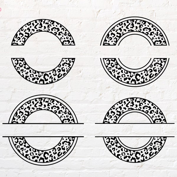 Leopard Print Circle Svg - Etsy