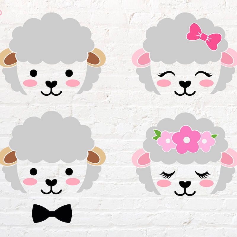 Cute Sheep Art - Etsy