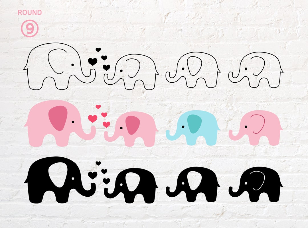 Elephant Svg, Png, Dxf, Eps, Pdf - Etsy