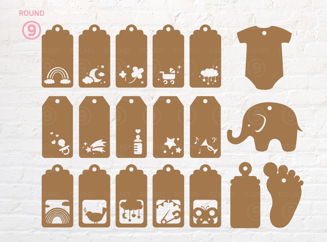 Baby Gift Tag, Baby Shower Gift Tag Svg, Png, Dxf, Eps, Pdf - Etsy