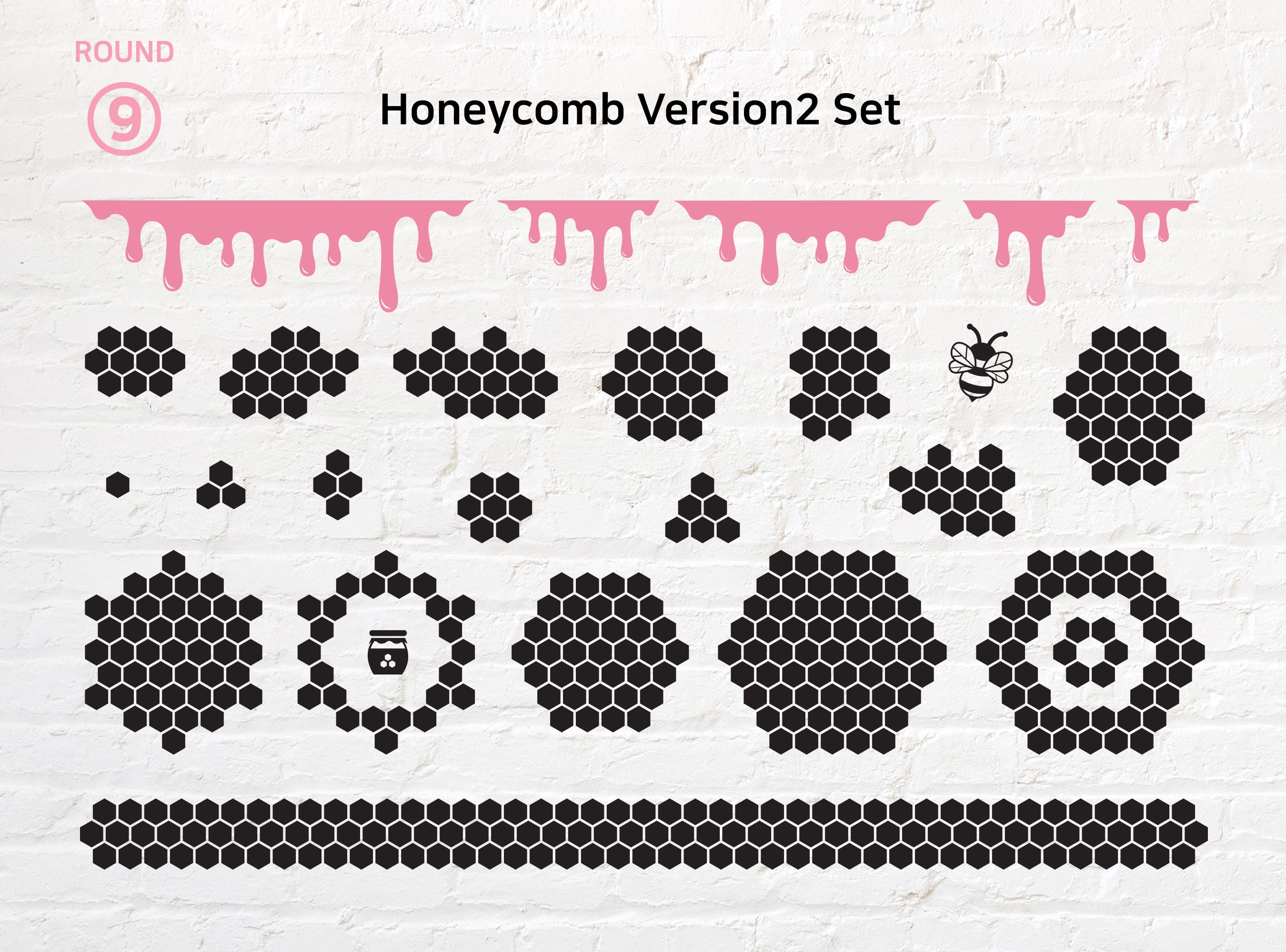 Honeycomb Svg Honey Drip Svg Png Dxf Eps Pdf - Etsy Australia