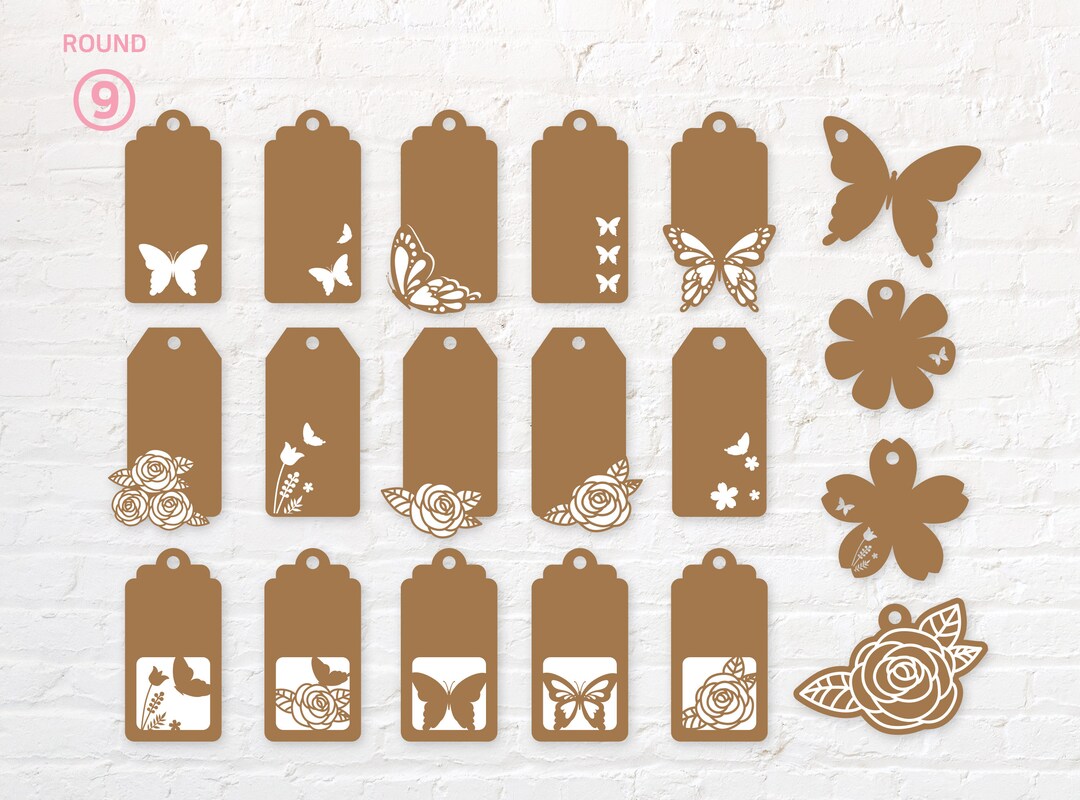 Butterfly Gift Tag Svg, Png, Dxf, Eps, Pdf - Etsy