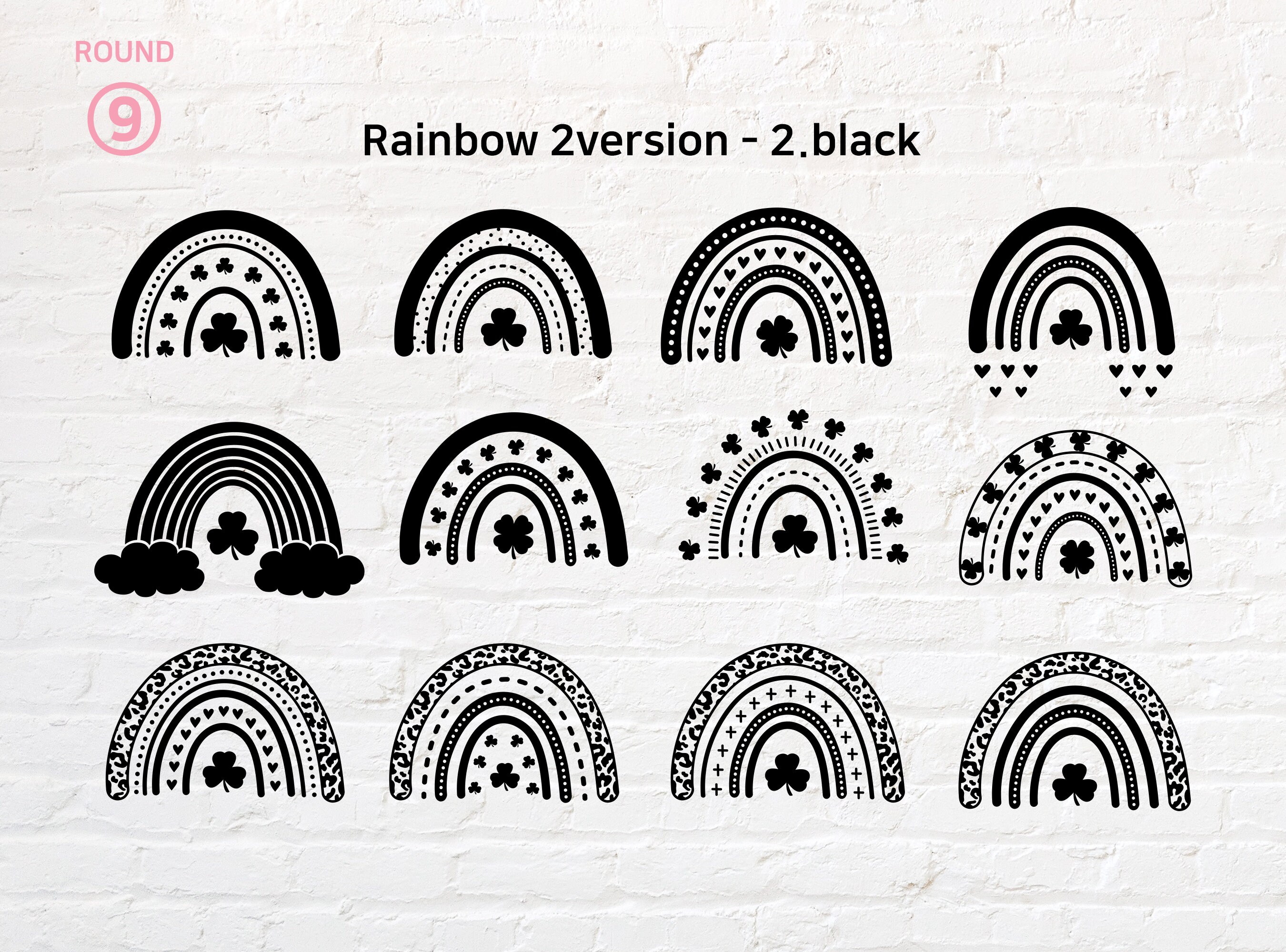 Shamrock Rainbow Svg, Png, Dxf, Eps, Pdf - Etsy