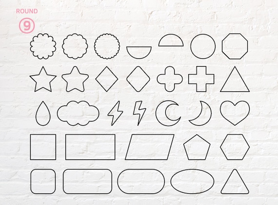 Shape Outlines Svg Png Dxf Eps Pdf - Etsy