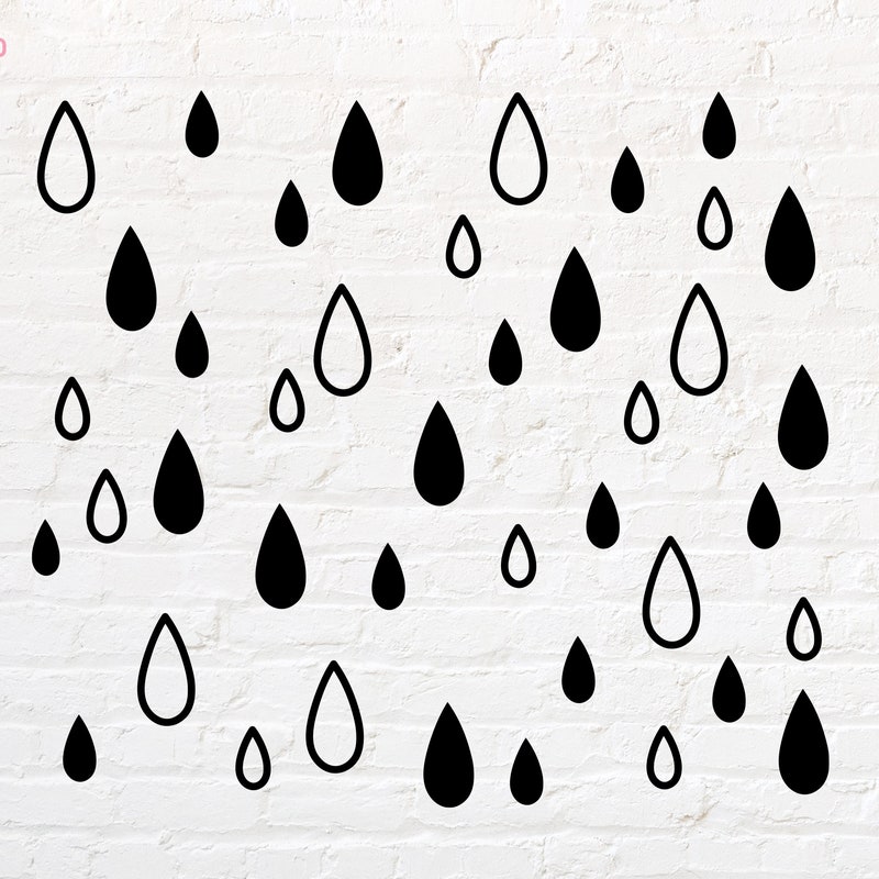 Rain Graphic Art - Etsy