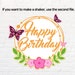 Butterfly Birthday Cake Topper Svg, Png, Dxf, Eps, Pdf - Etsy