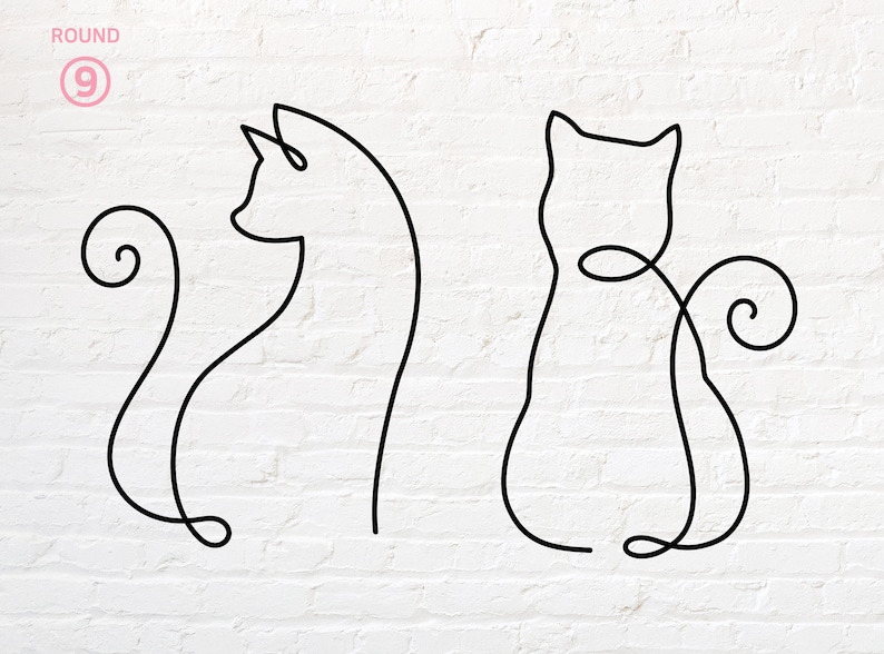 Cat Outline Svg Png Dxf Eps Pdf - Etsy Australia