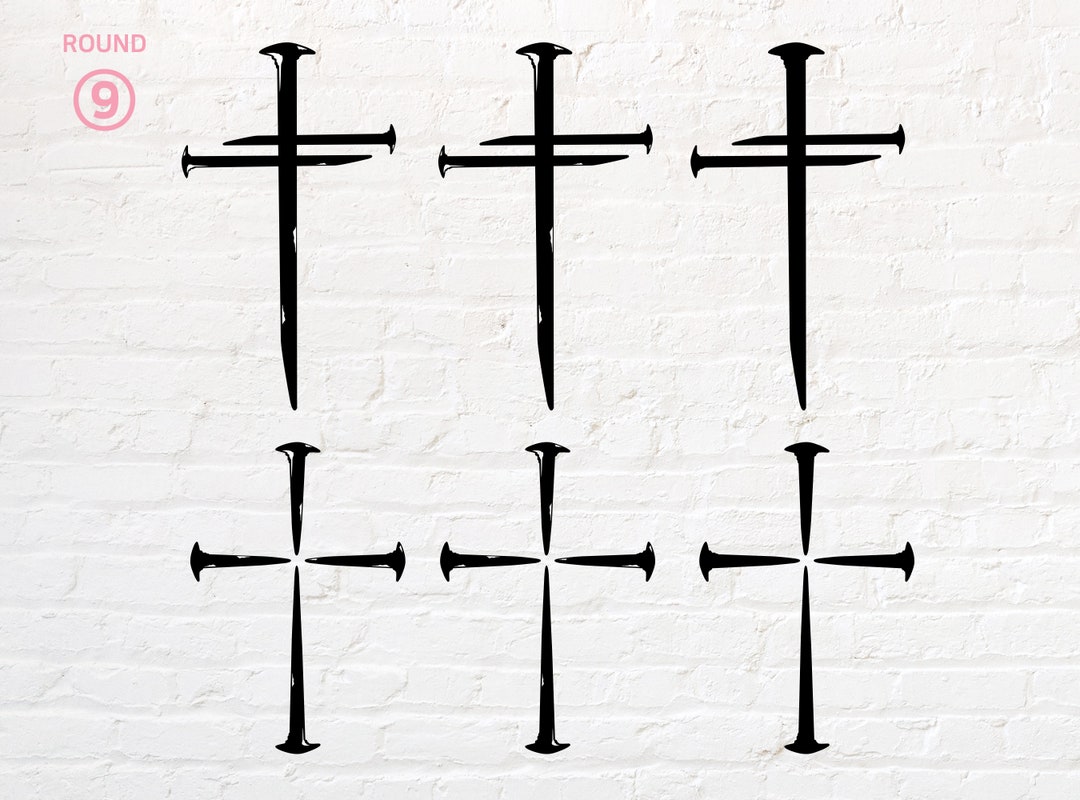 Nail Cross Svg, Png, Dxf, Eps, Pdf - Etsy