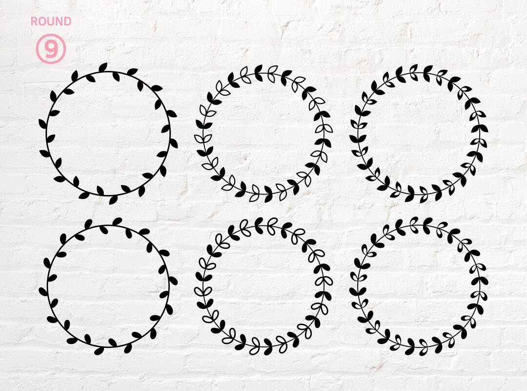 Circle Leaf Svg, Png, Dxf, Eps, Pdf - Etsy