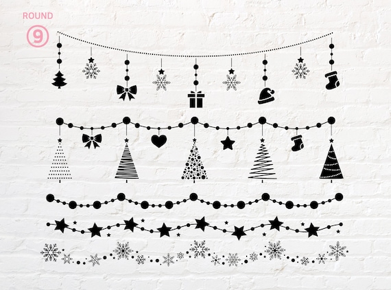 Christmas Lights Tree Svg Png Dxf Eps Pdf | Etsy