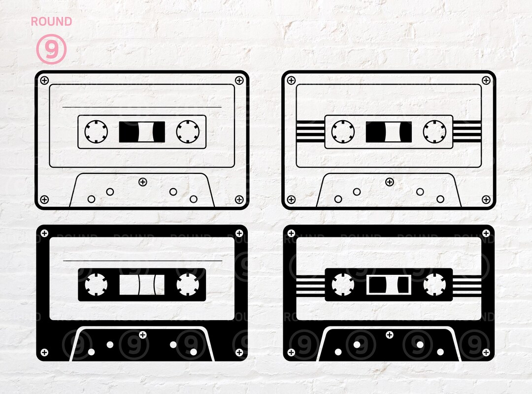 Cassette Tape Svg, Old Tape Svg, Png, Dxf, Eps, Pdf - Etsy