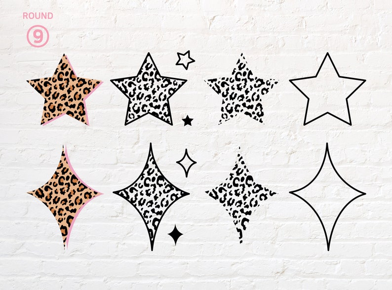 Leopard Print Star Svg, Png, Dxf, Eps, Pdf - Etsy