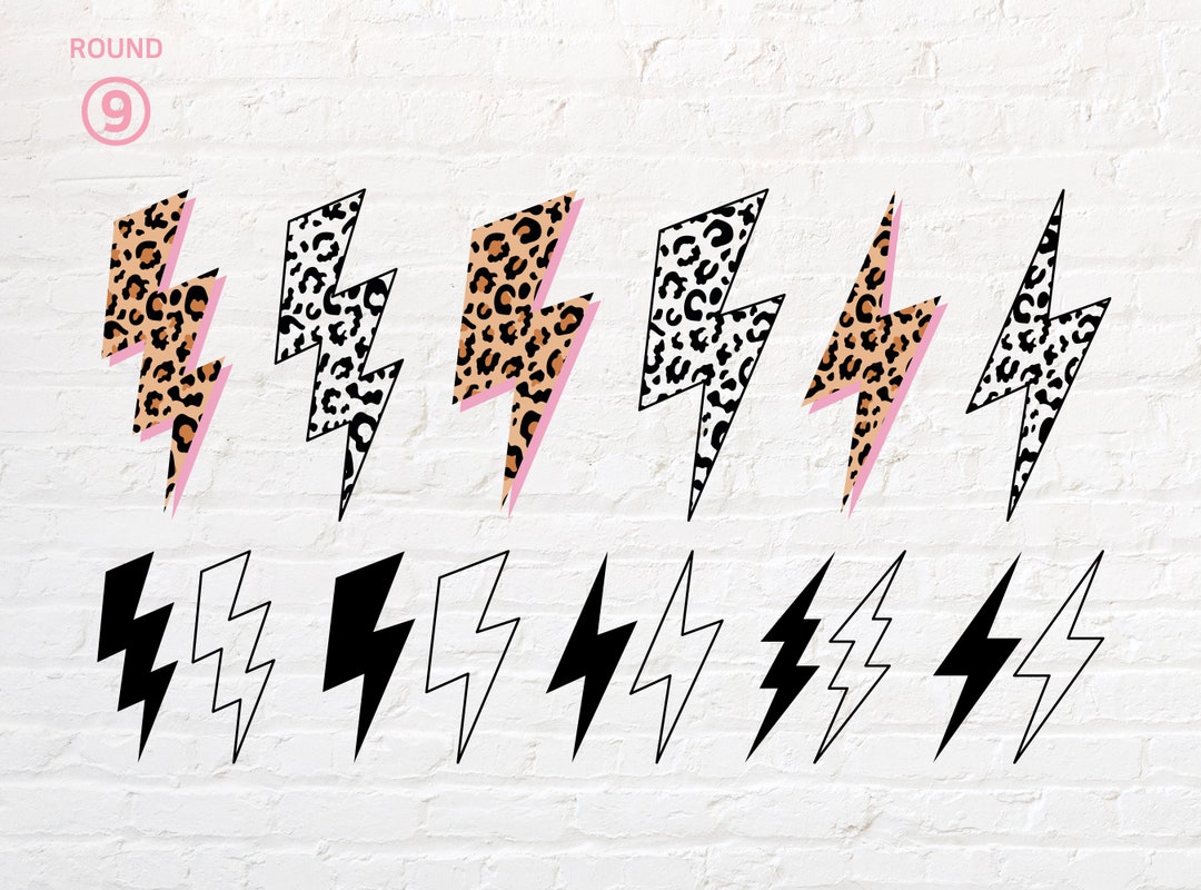 Lightning Svg, Leopard Lightning Svg Png, Dxf, Eps, Pdf - Etsy