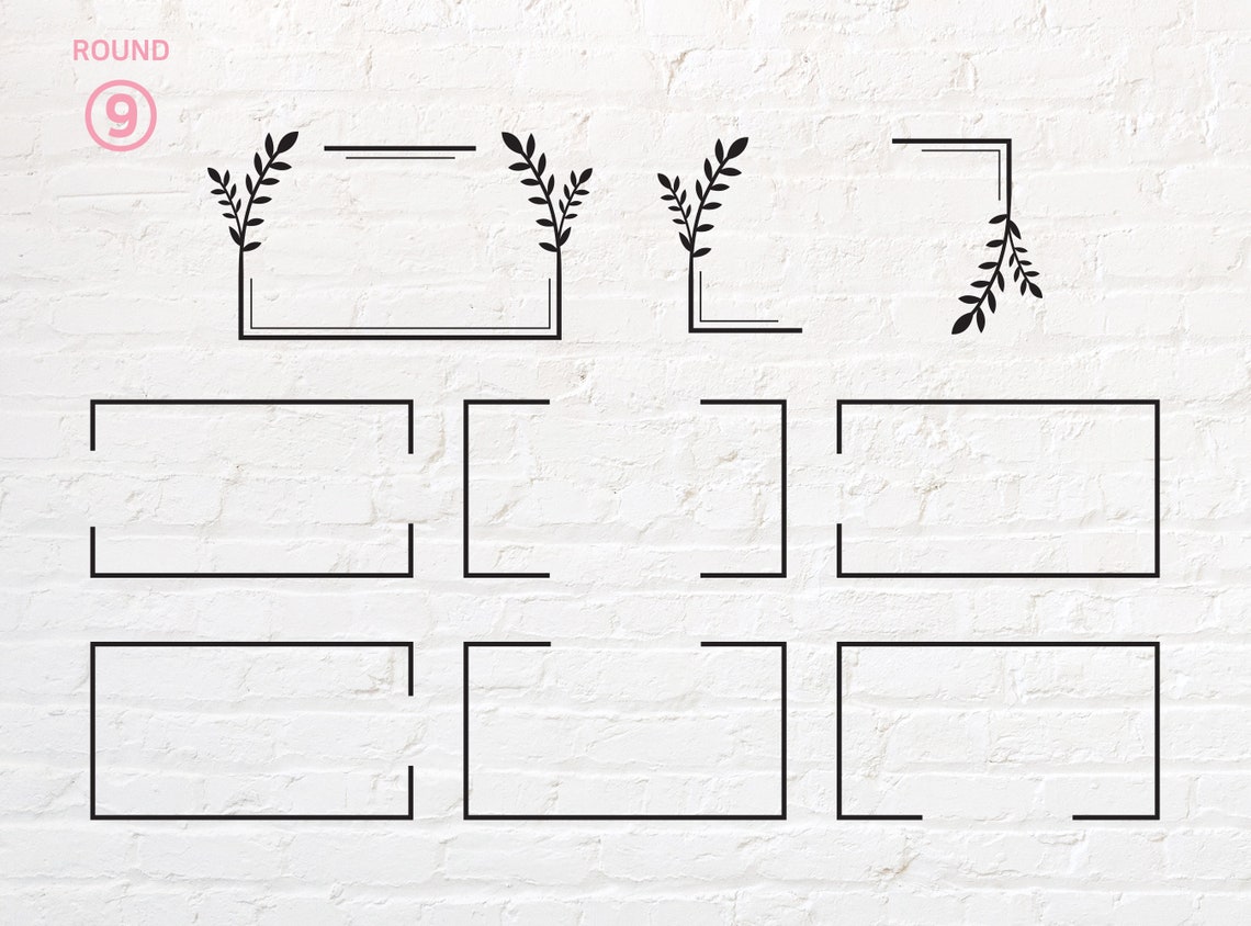 Rectangle Outline Svg Rectangle Split Svg Png Dxf Eps Pdf - Etsy