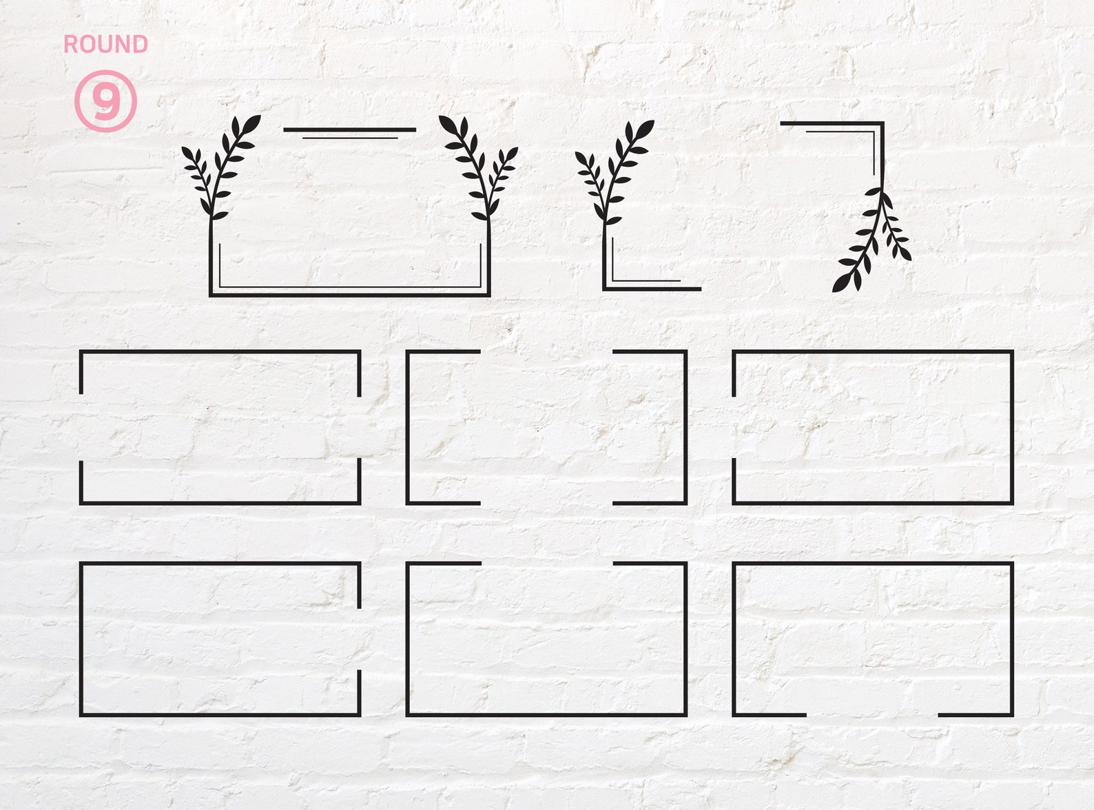 Rectangle Outline Svg, Rectangle Split Svg, Png, Dxf, Eps, Pdf - Etsy