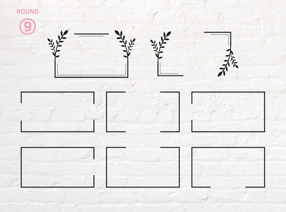 Rectangle Outline Svg Rectangle Split Svg Png Dxf Eps Pdf - Etsy