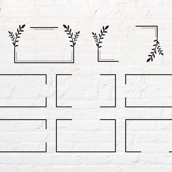 Rectangle Frame Svg - Etsy