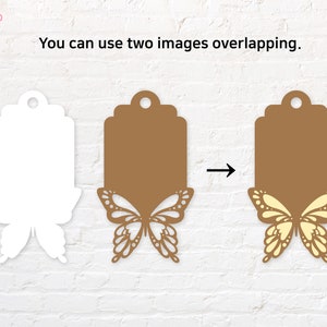 Butterfly Gift Tag Svg, Png, Dxf, Eps, Pdf - Etsy