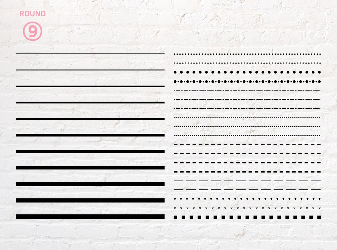 Basic Line Svg, Dotted Line Svg, Png, Dxf, Eps, Pdf - Etsy