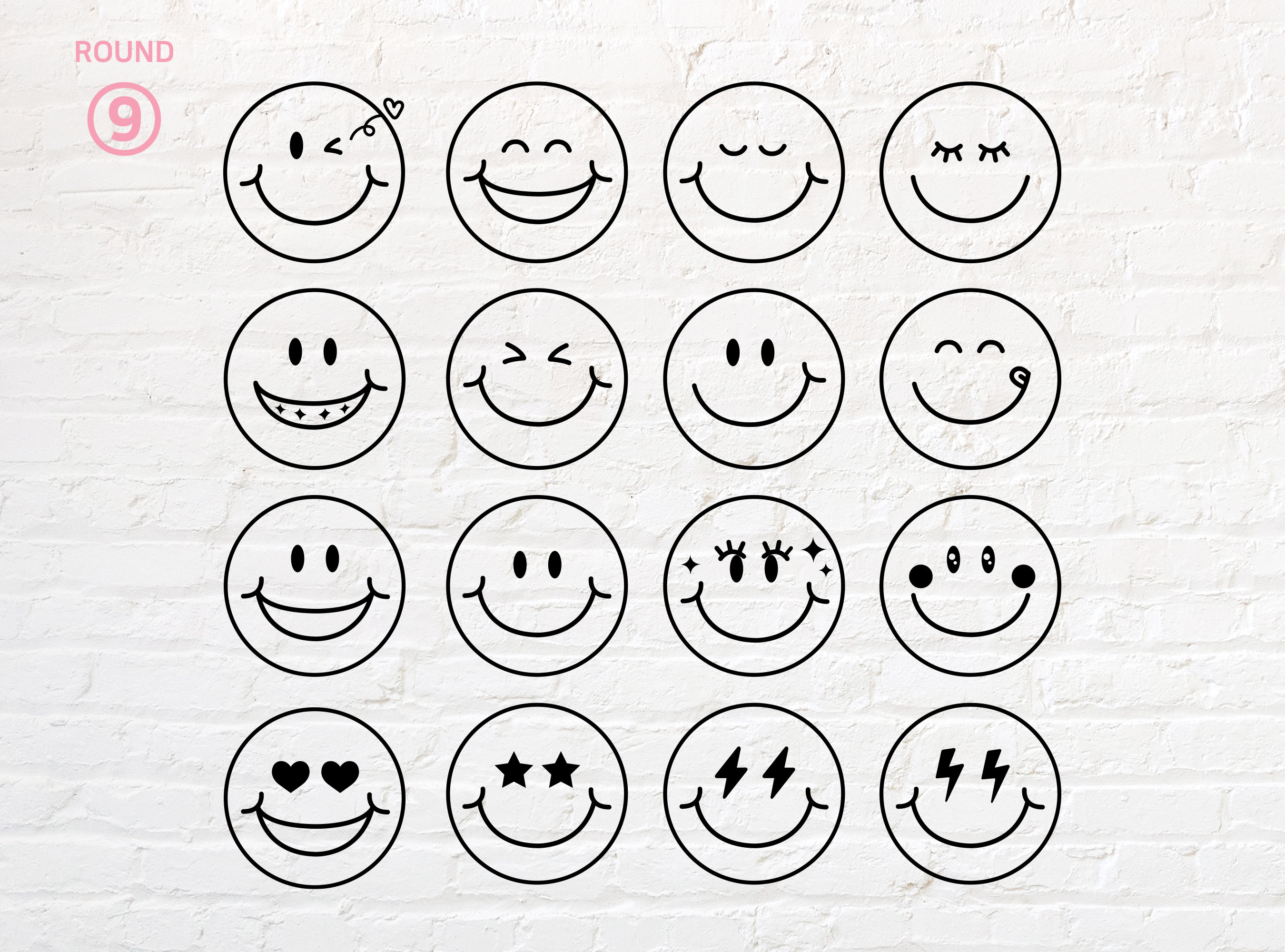 Smile Face Svg Png Dxf Eps Pdf - Etsy