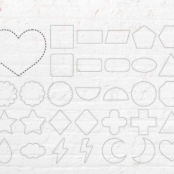 Dotted Rectangle Svg - Etsy