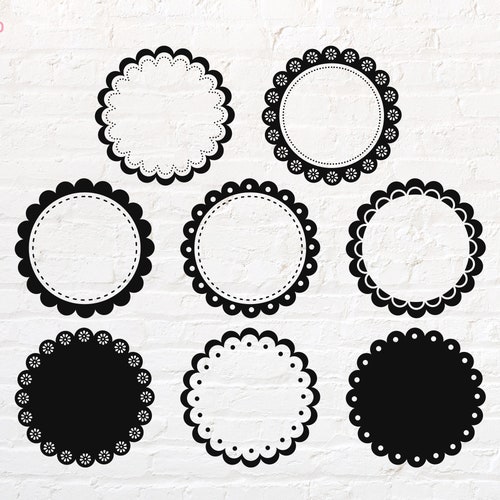 Circle Frame Svg Png Dxf Eps Pdf - Etsy