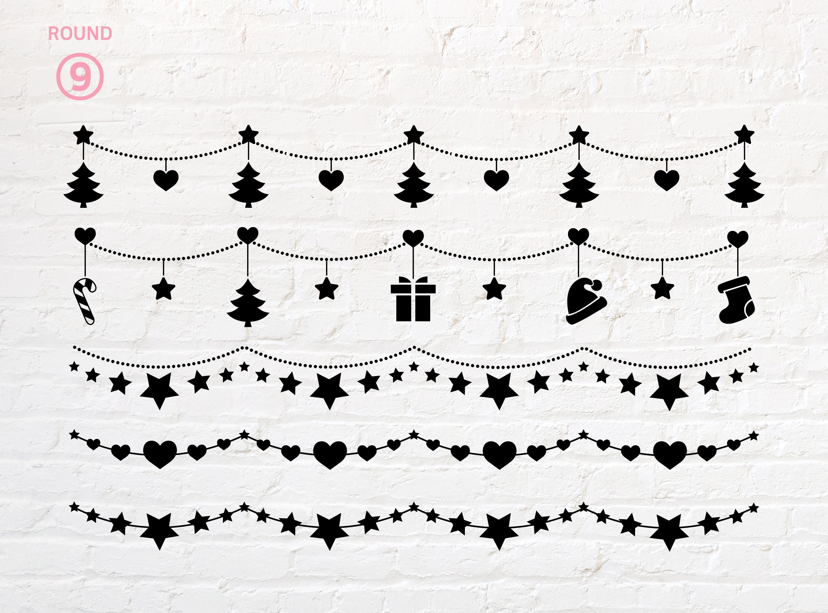 Christmas Lights Svg Png Dxf Eps Pdf | Etsy