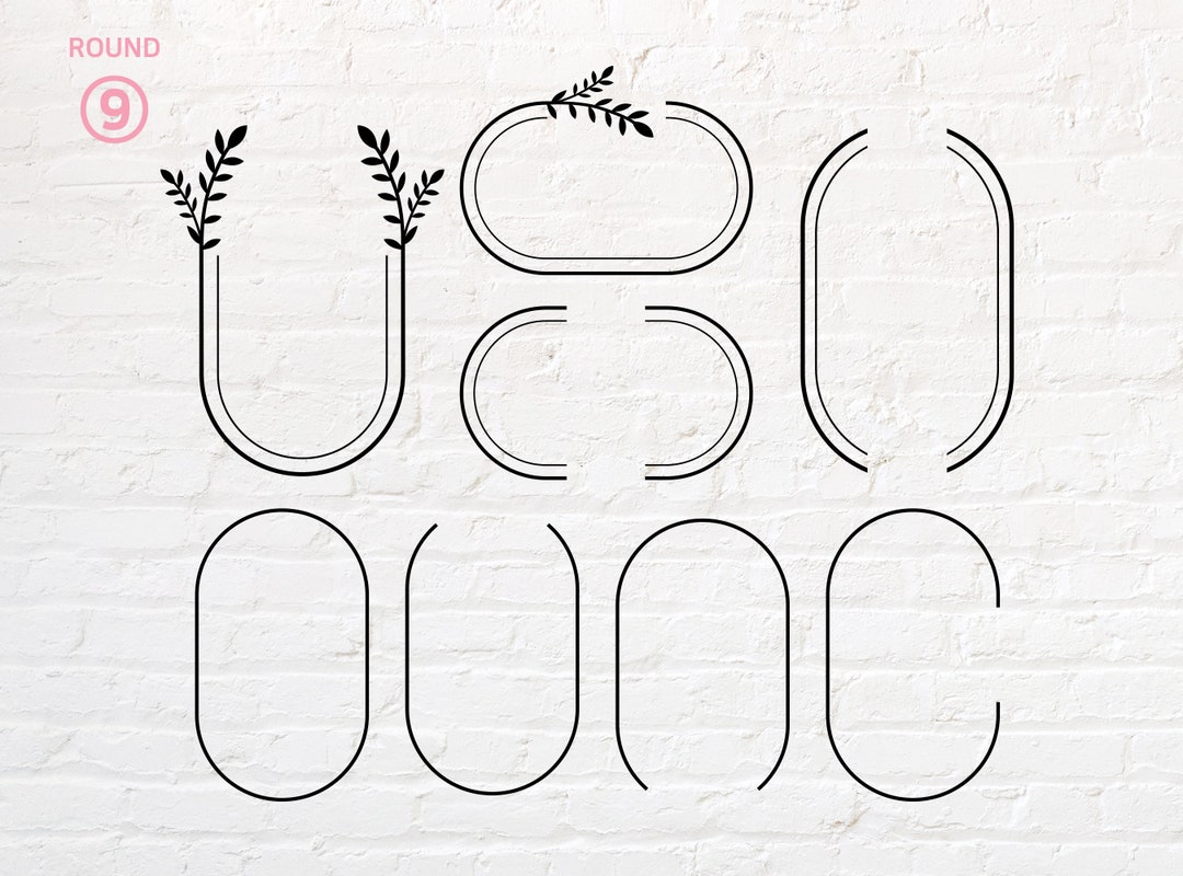 Oval Frame Svg, Png, Dxf, Eps, Pdf - Etsy