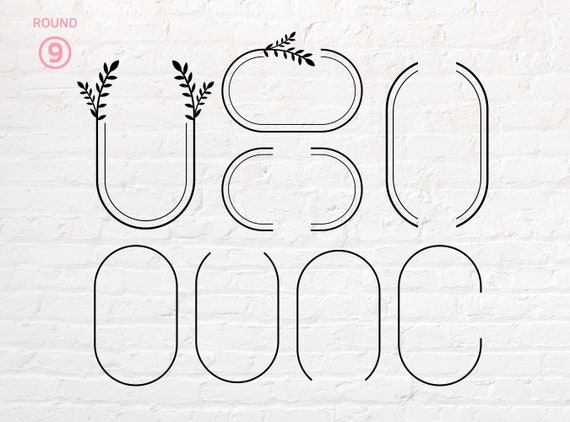Oval Frame Svg Png Dxf Eps Pdf - Etsy