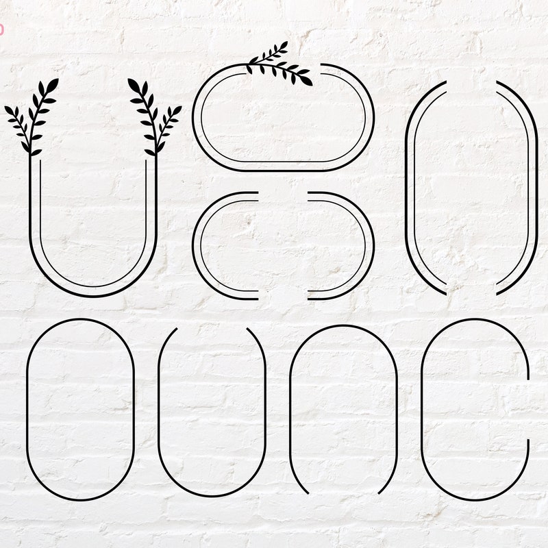 Oval Frame Svg - Etsy