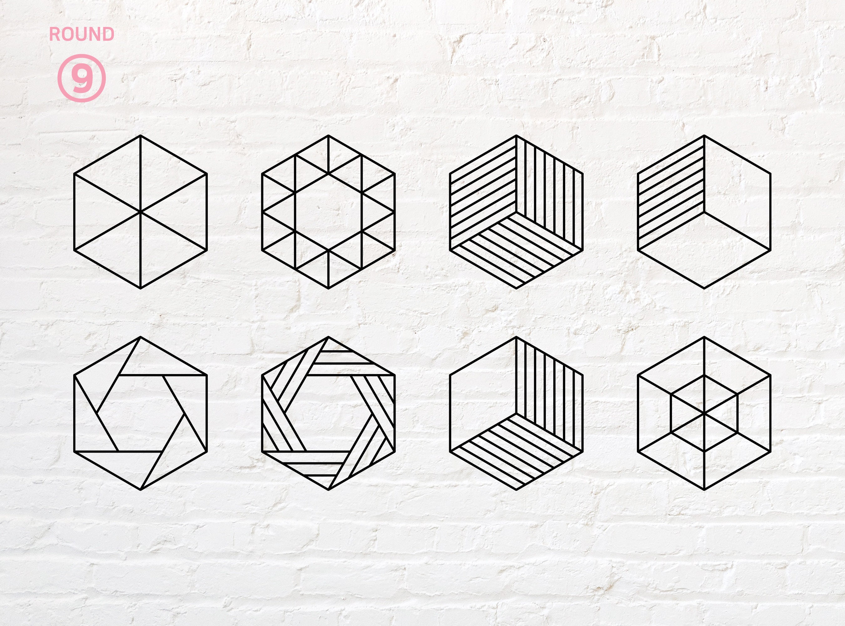 Hexagon Outline Svg Hexagon Decoration Svg Png Dxf Eps | Etsy