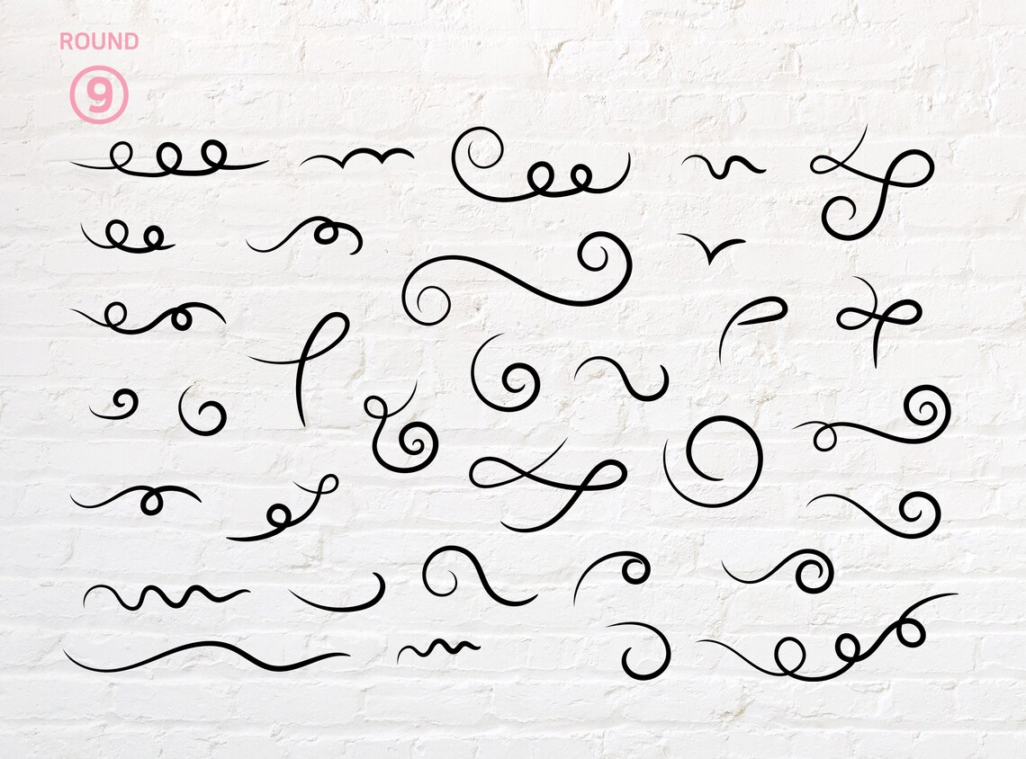 Swirls Line V2 Svg Png Dxf Eps Pdf - Etsy