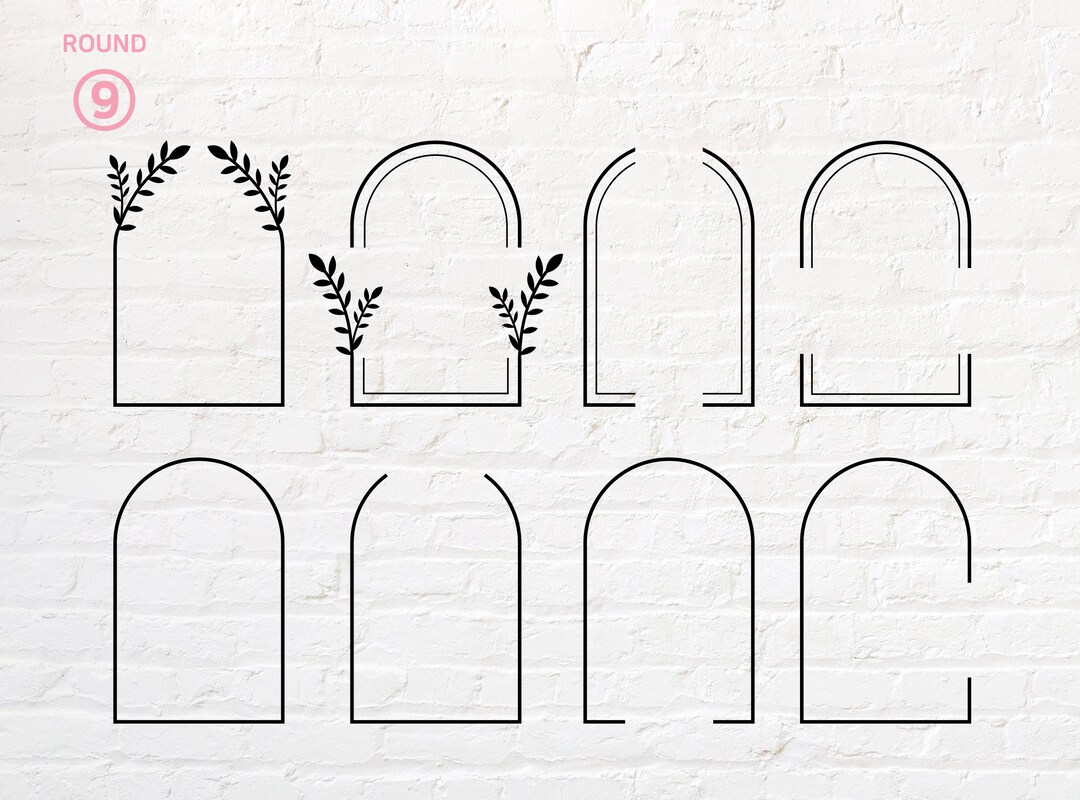 Arch Split Svg, Png, Dxf, Eps, Pdf - Etsy
