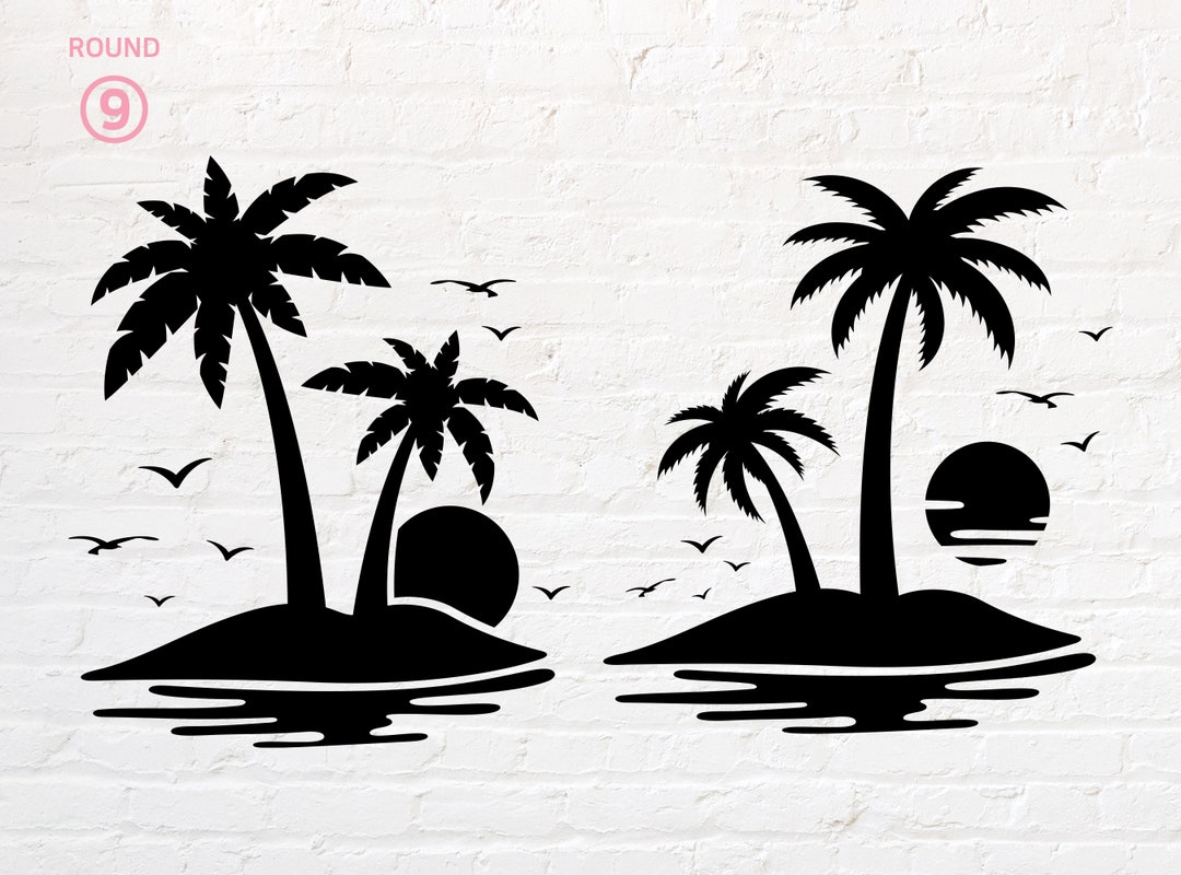 Palm Tree Svg, Png, Dxf, Eps, Pdf - Etsy