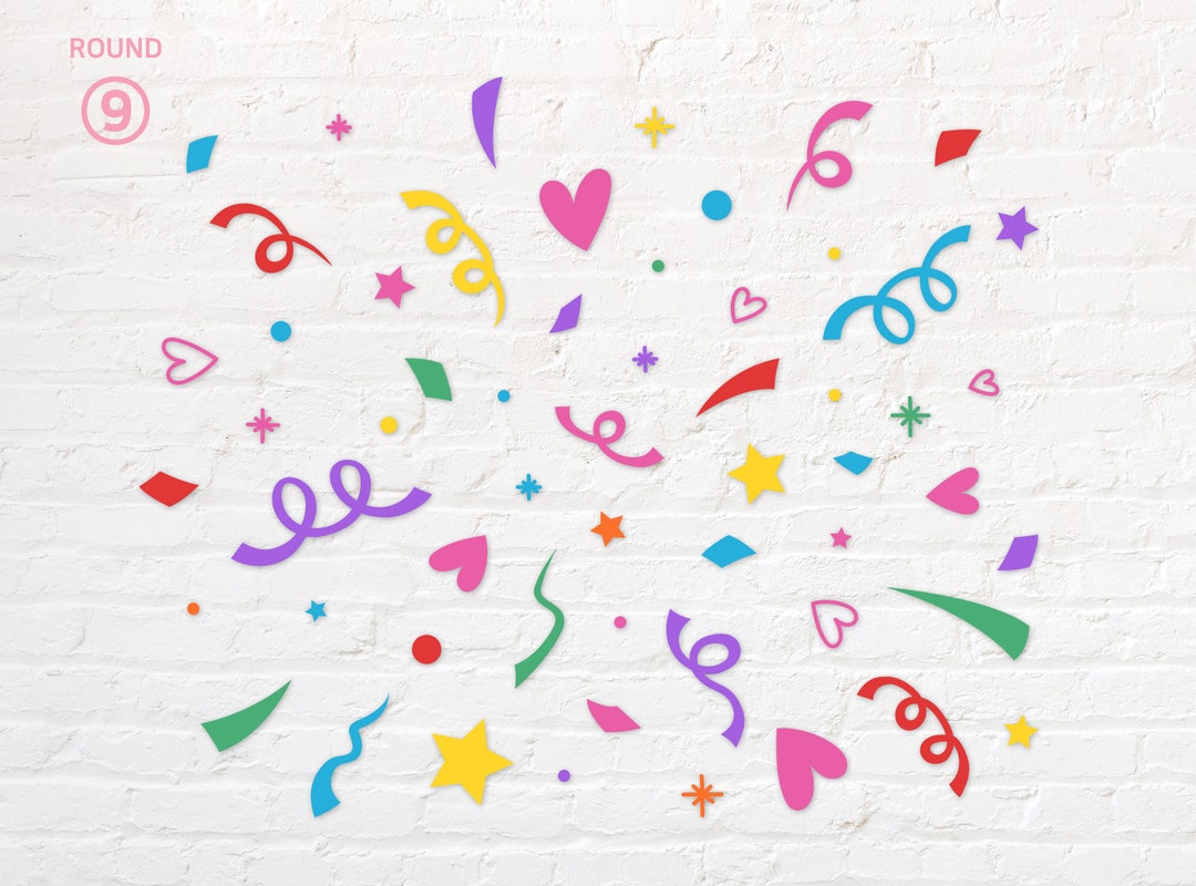 Confetti Svg, Png, Dxf, Eps, Pdf - Etsy