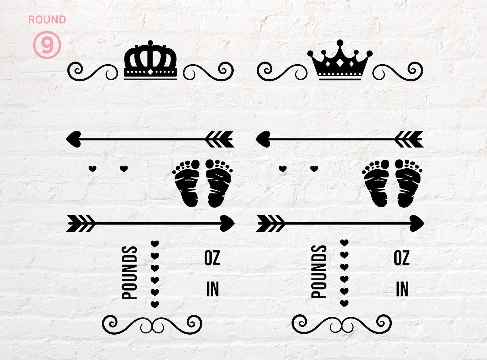 Baby Birth Stats Svg Birth Stats Crown Svg Png Dxf Eps | Etsy